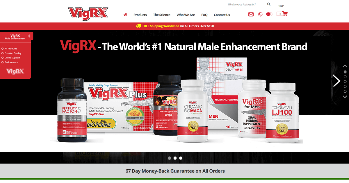 Official VigRX Store - A Leader In Male Enhancement Since 2001